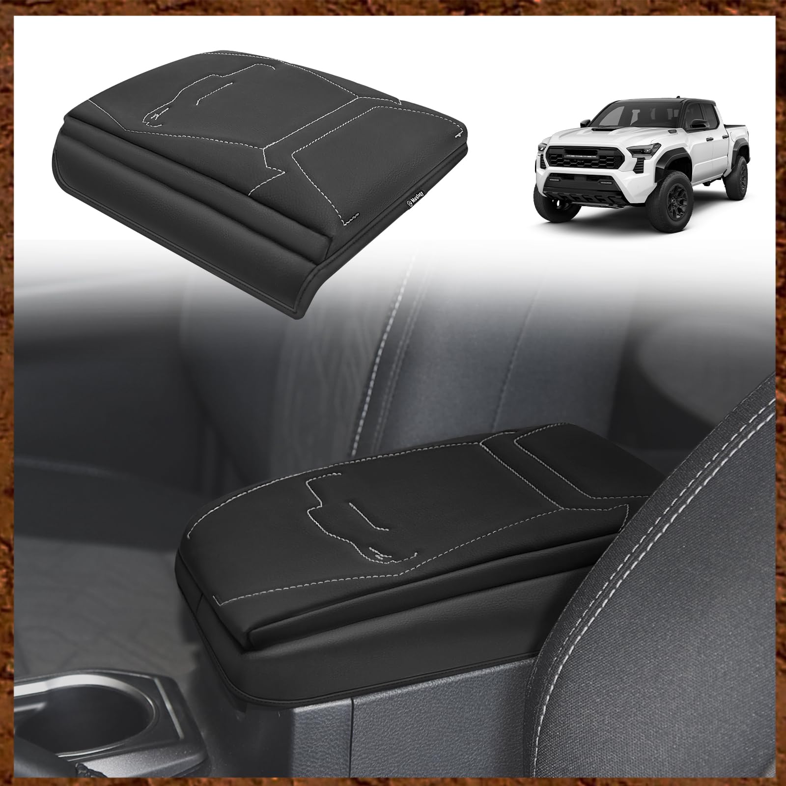 Amazon.com: Muslogy Center Console Cover Extra Thick Armrest Pad ...