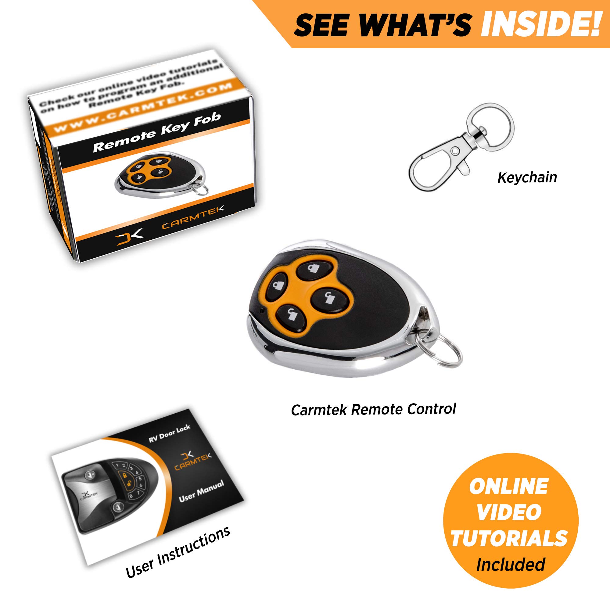 Snapklik.com : RV Remote Key Fob For Carmtek RV Door Lock Wireless ...