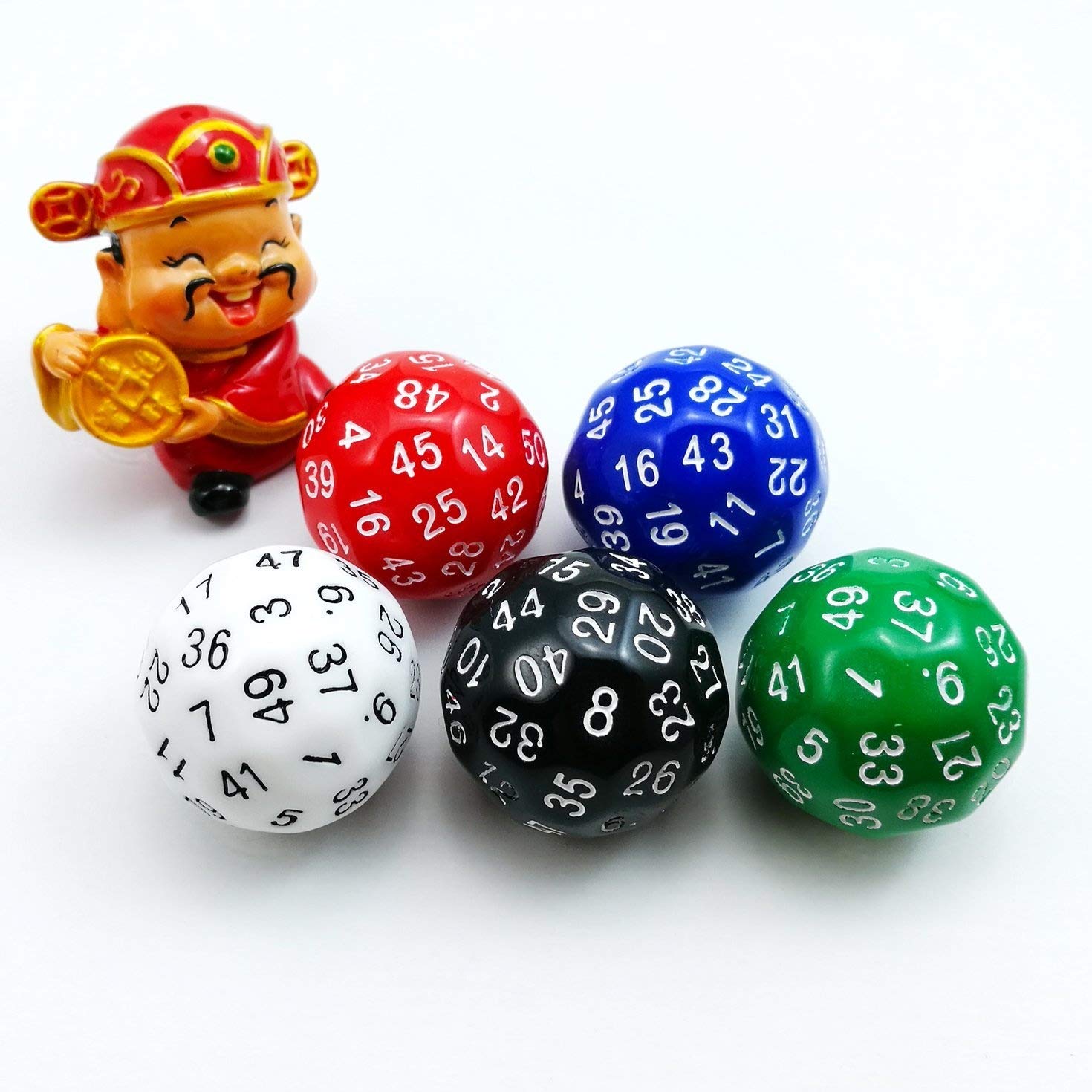 Amazon.com: Bescon Fifty-Sided Die, 50 Sided Cube, 50 Sides Dice, 50 ...