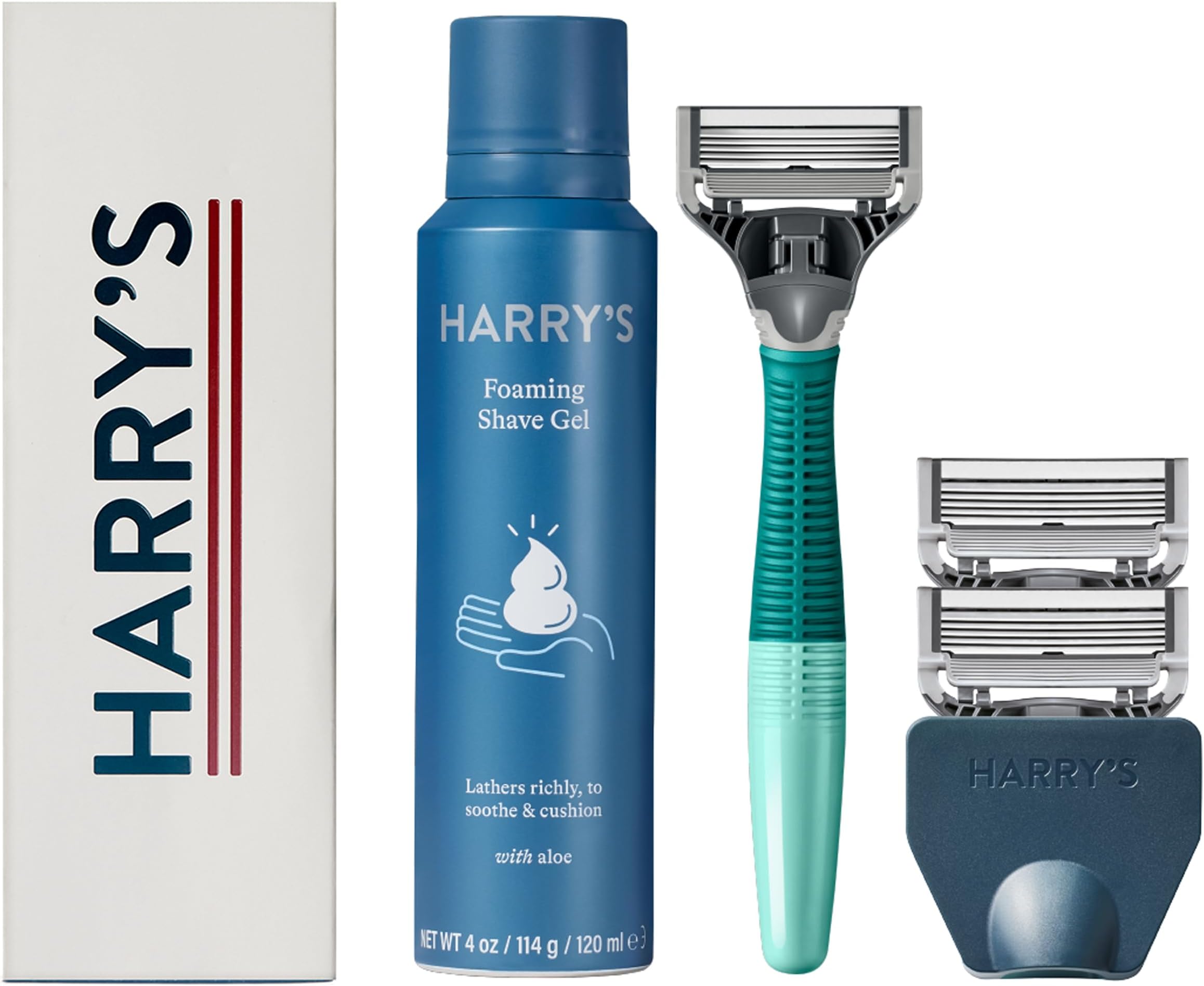 Amazon.com: Harry's Razor With 2 Blade Cartridges Navy Blue : Beauty ...