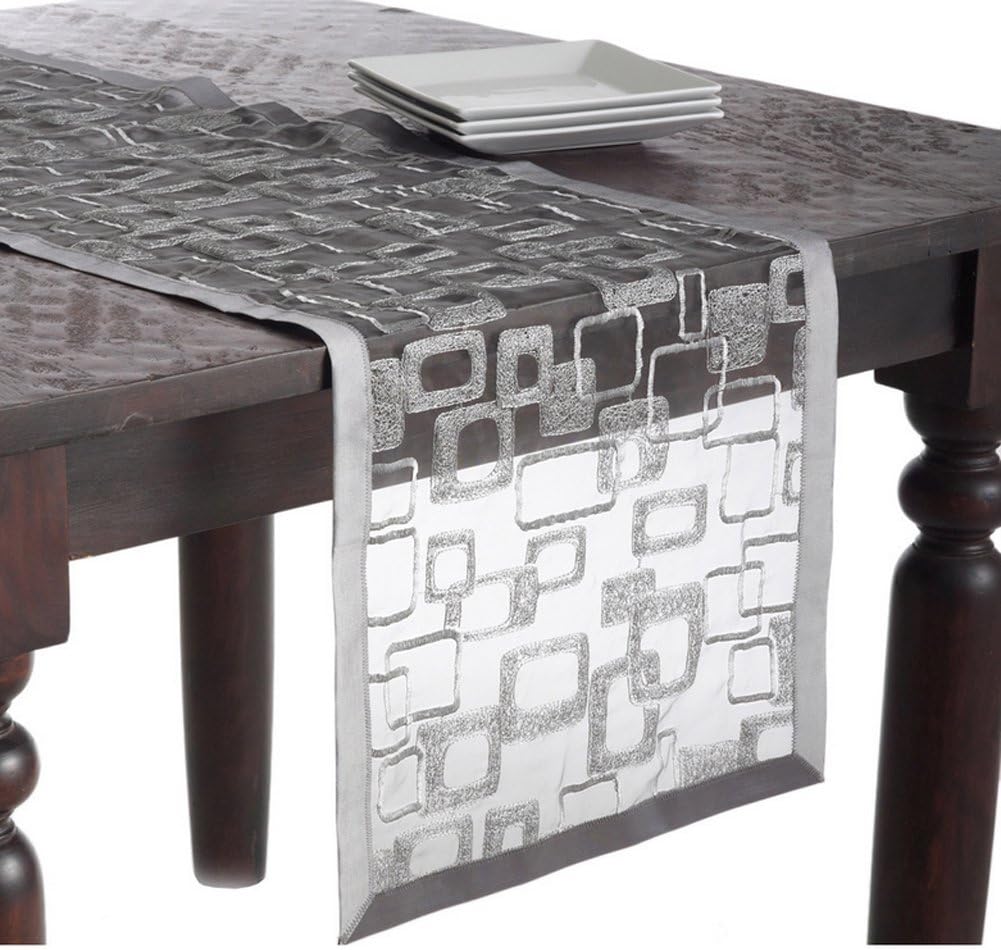 Amazon.com: Fennco Styles Mondrian Embroidered Geometric Design ...