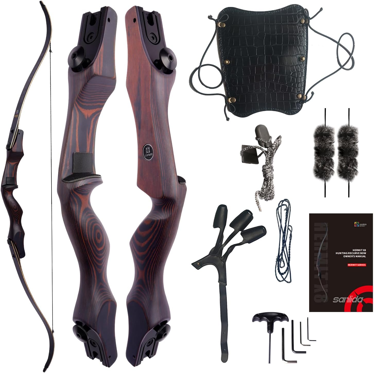 Amazon.com : Sanlida Hermit X8 Standard ILF Takedown Hunting Recurve ...