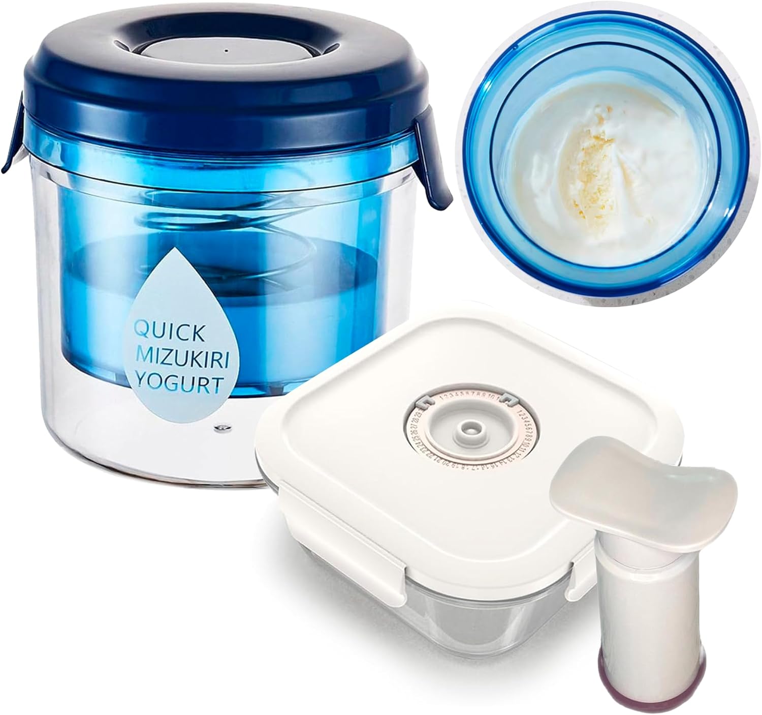Amazon.com: FUENTES STORE Greek Yogurt Set x 2 Pieces - Stainless Steel ...