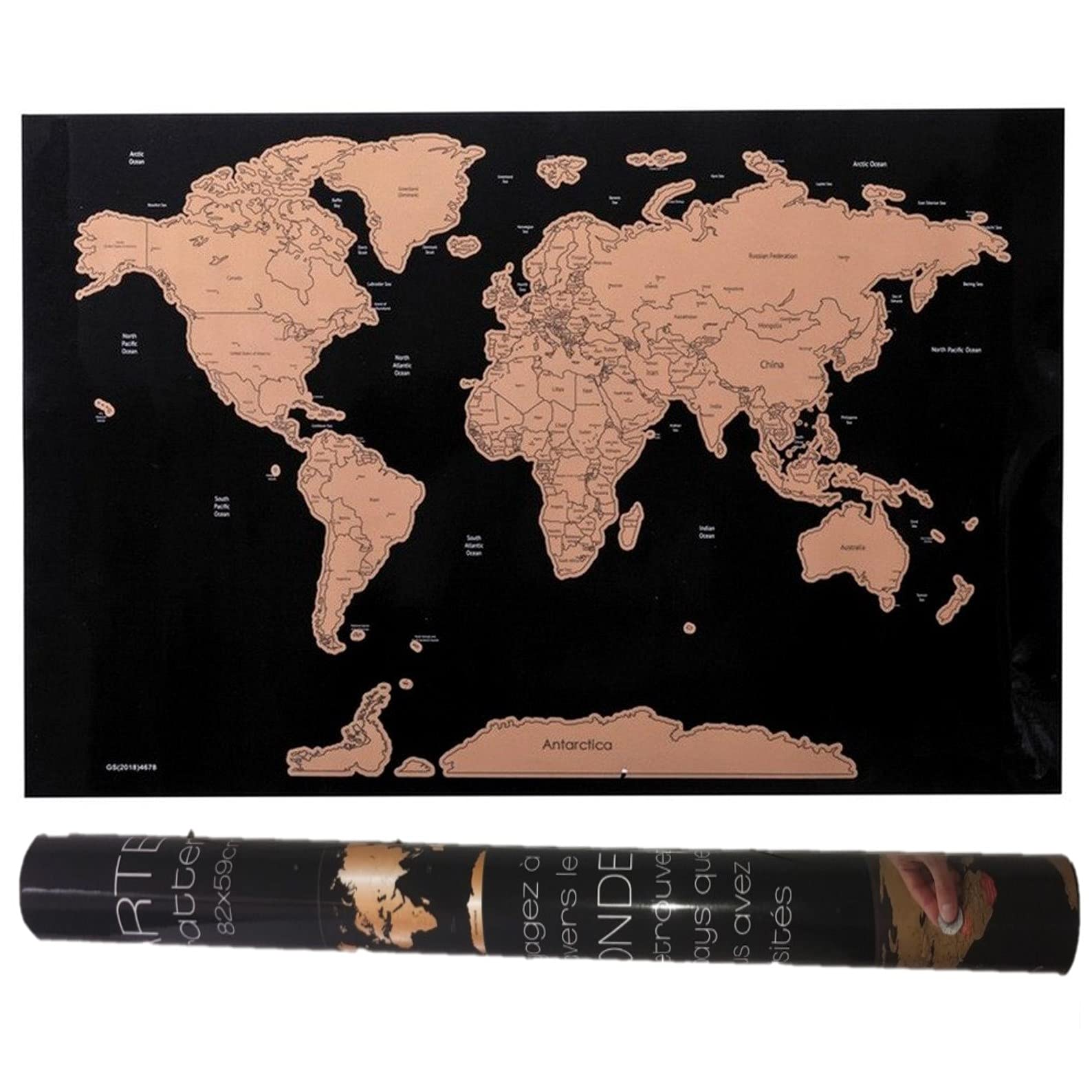 Scratch Off World Map Poster 82 X 59 Cm World | Desertcart Cyprus