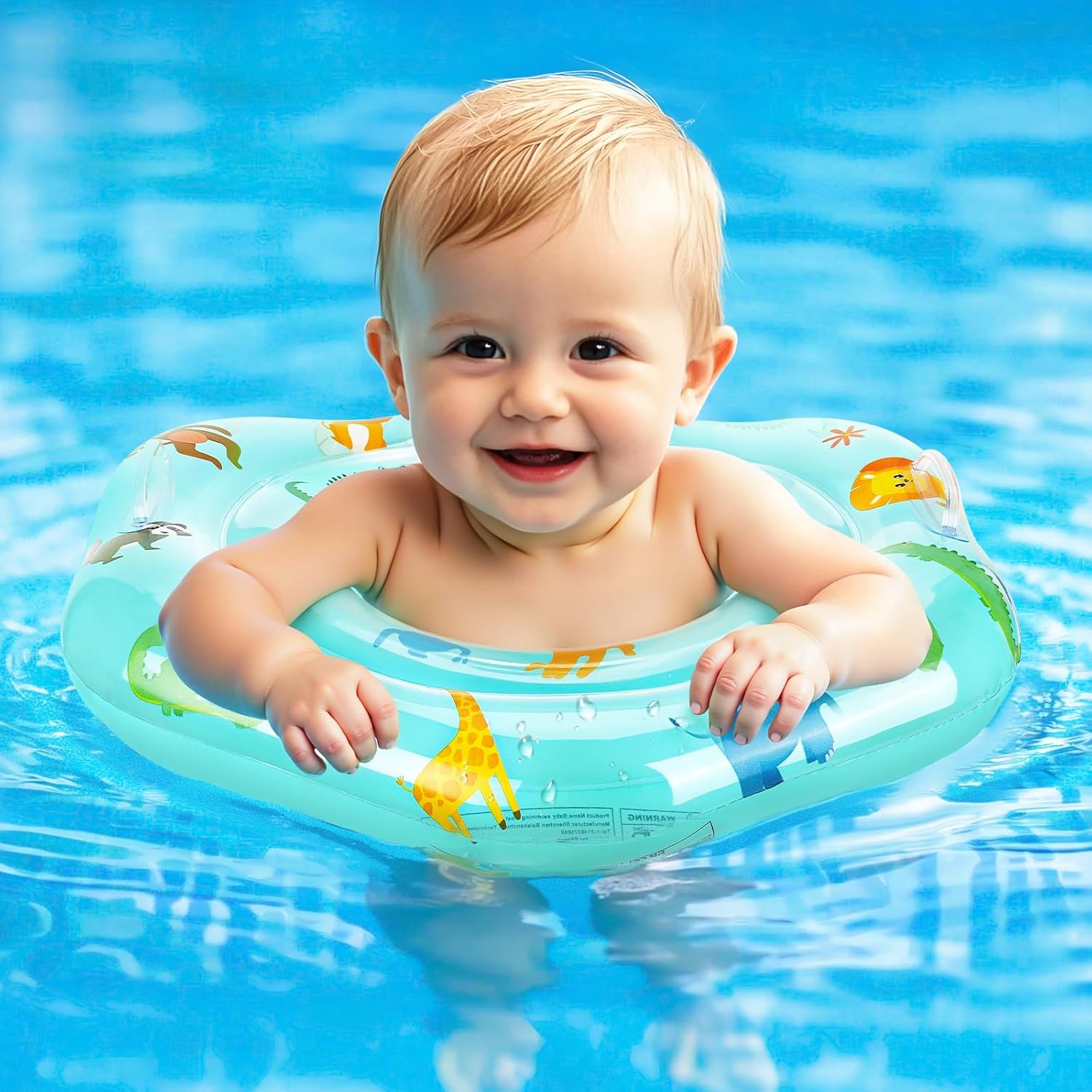 Amazon.com: Zooawa Baby Swimming Floats with Adjustable Seat,PVC Double ...