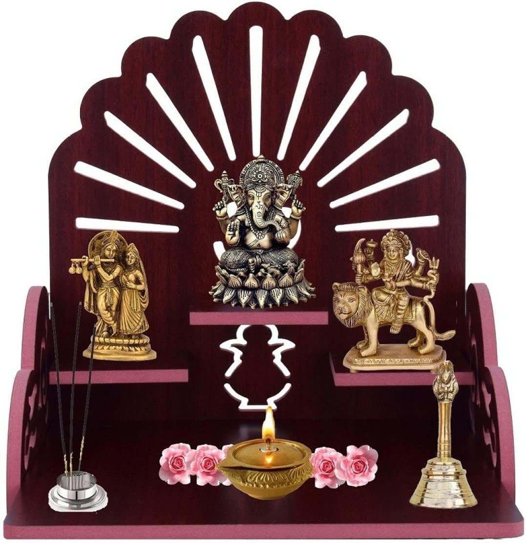 Amazon.com: Floriya Wooden Mini Temple For Home And Offfice Wall ...