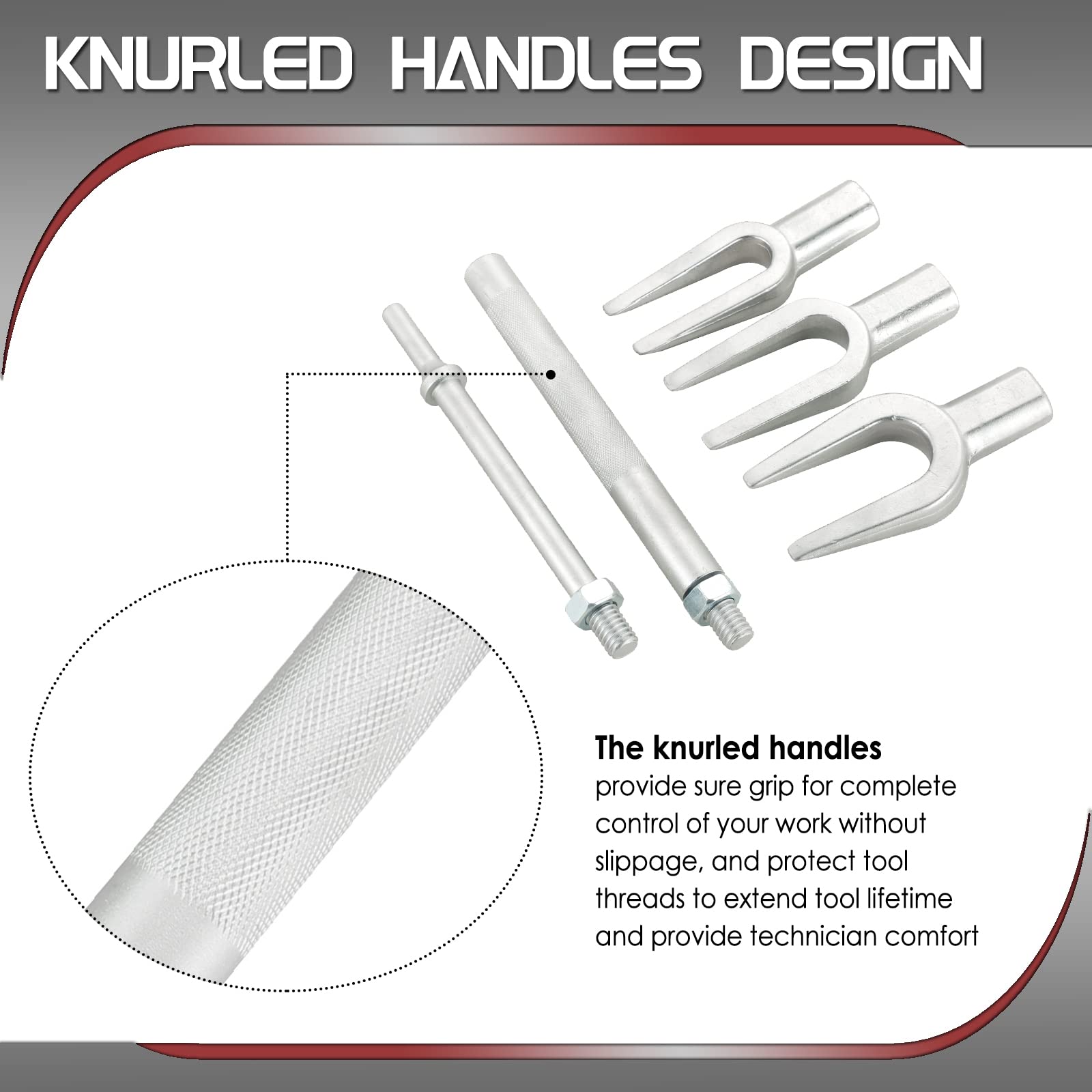 Snapklik.com : ATP 5PCS Pickle Fork Ball Joint Separator Set Tie Rod ...