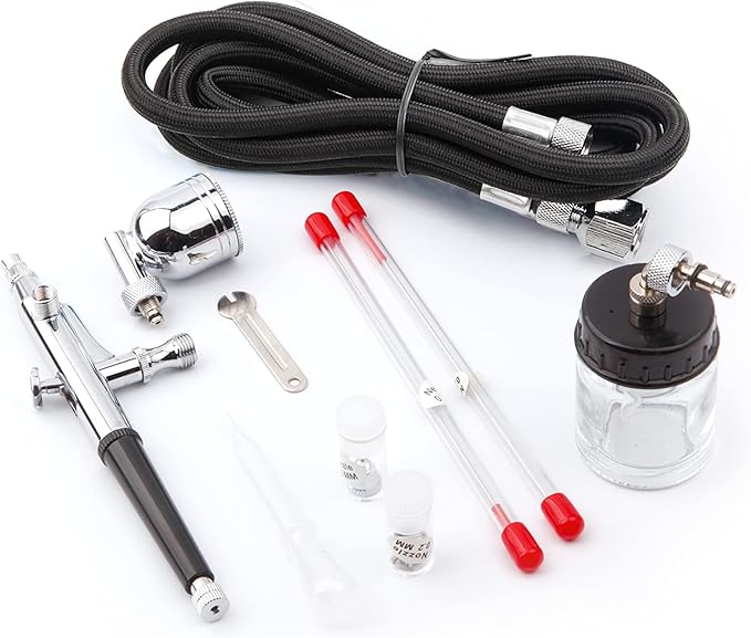 Timbertech Airbrush Kits, AG-134K Side Feed Airbrush, Dual Action ...