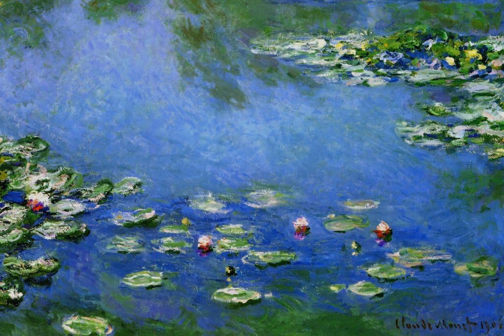 Amazon.com: Claude Monet Water Lilies Nympheas 1906 Oil On French ...