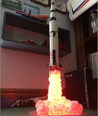 Apollo 11 Saturn V Rocket Lamp, Handmade - Amazon.com