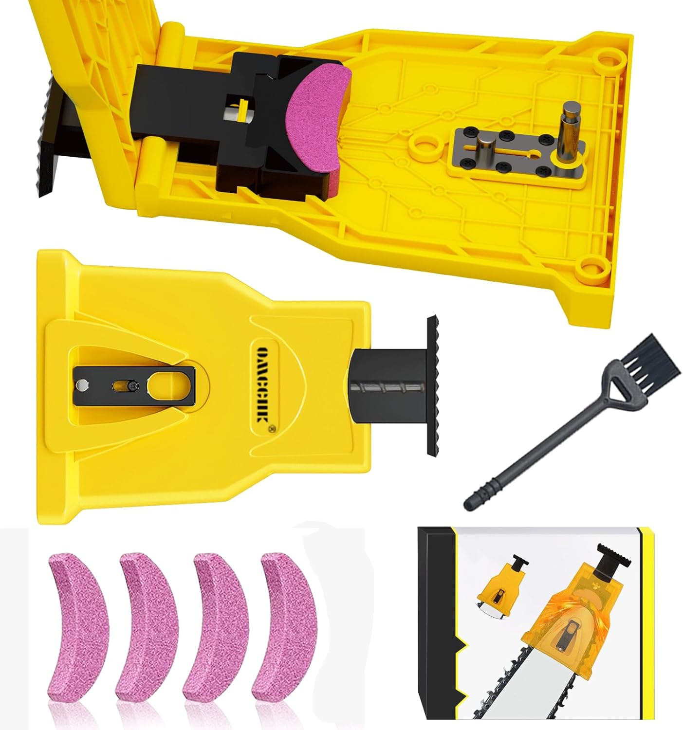 Amazon.com: OMCCHK Chainsaw Teeth Sharpener, Portable Chain Saw ...