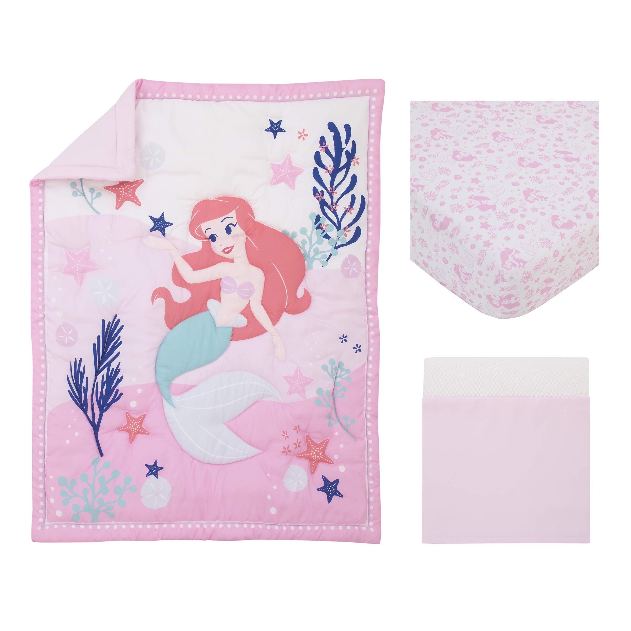 Snapklik.com : Disney The Little Mermaid Pink, Aqua, & Coral Ariel Cute ...