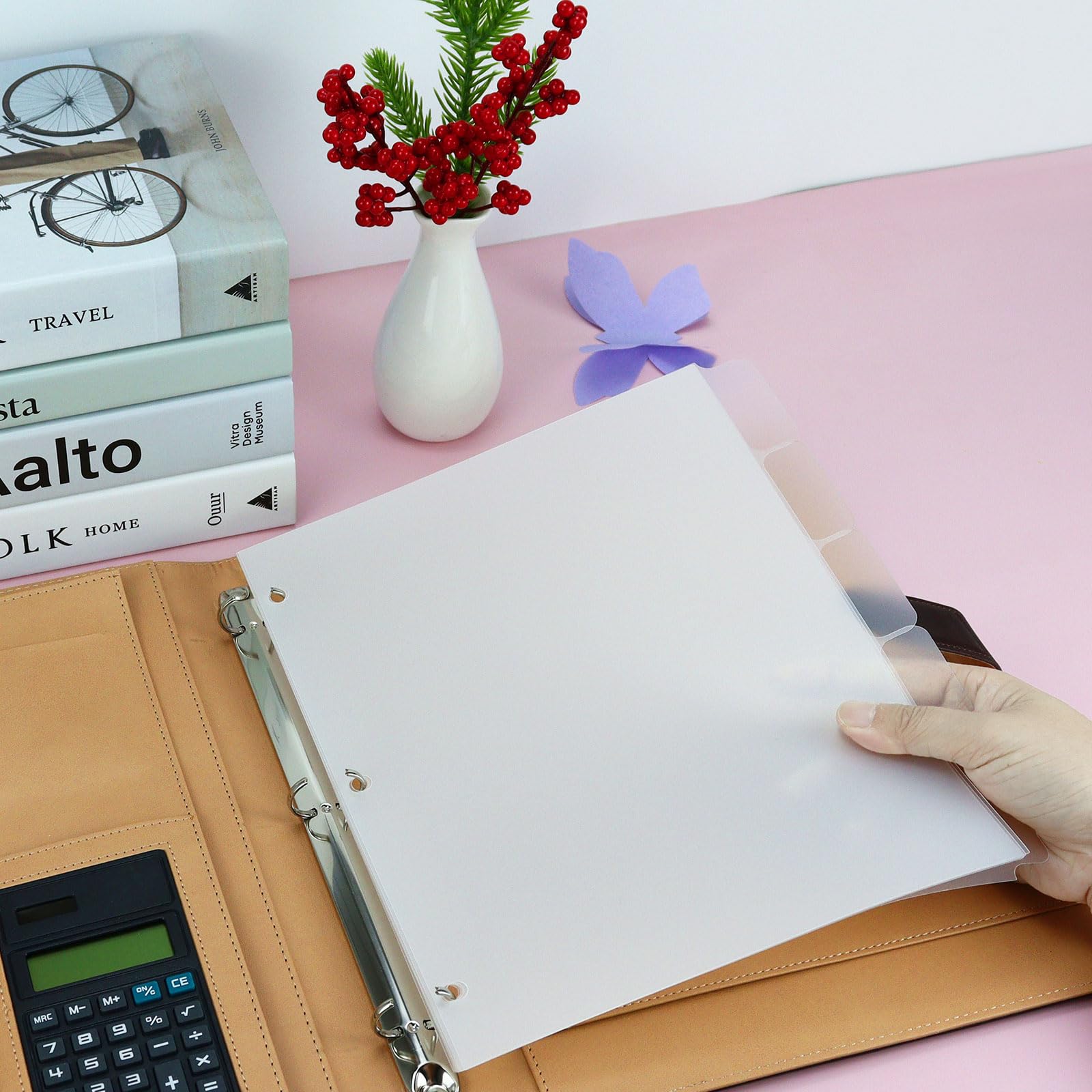 Snapklik.com : Clear Plastic Dividers For 3 Ring Binders