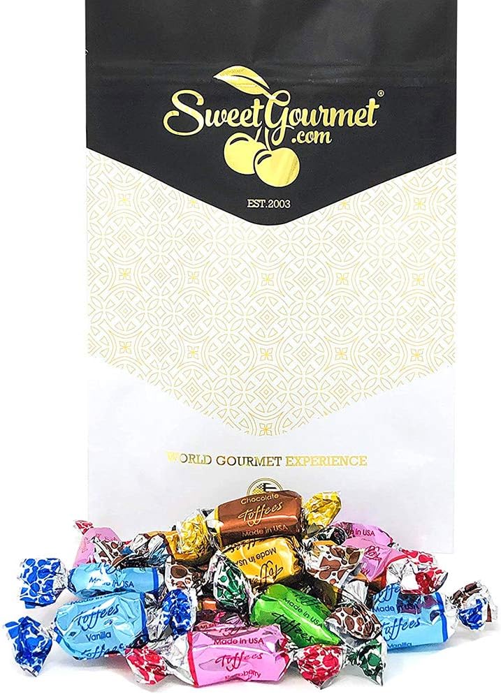 Amazon.com : SweetGourmet Assorted Toffees Foil Wrapped | 1 Pound ...