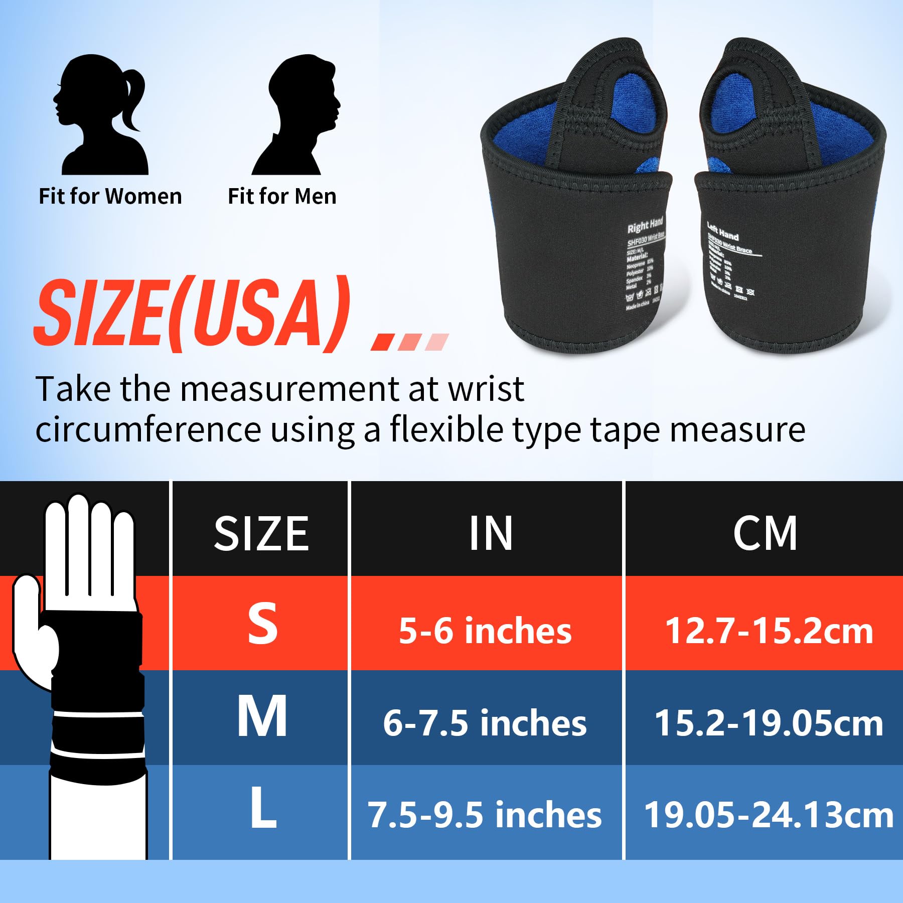 Snapklik.com : 2 Pack Wrist Wraps For Pain, Carpal Tunnel, Tendonitis ...