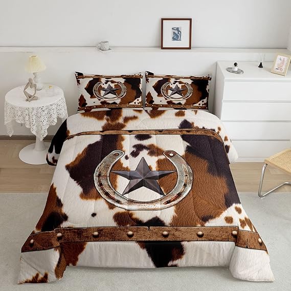 Amazon.com: Erosebridal Western Texas Star Quilt Comforter for Kids Boys Adults Men,Rustic ...