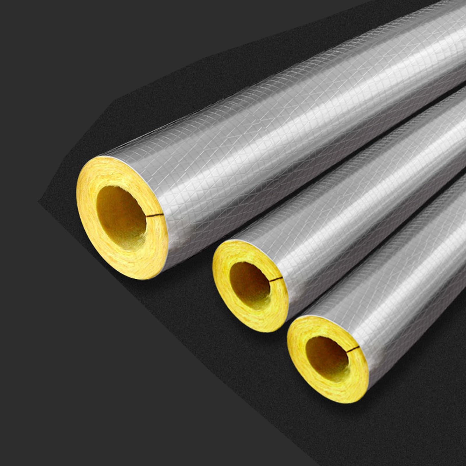 Fiberglass Pipe Insulation Johns Manville, 3 1/8" ID (3" CTS) X 1"