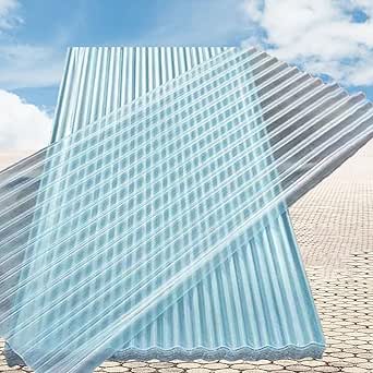 Amazon.com: Fiberglass Daylighting Panels,2mm 6pcs Corrugated Roof ...