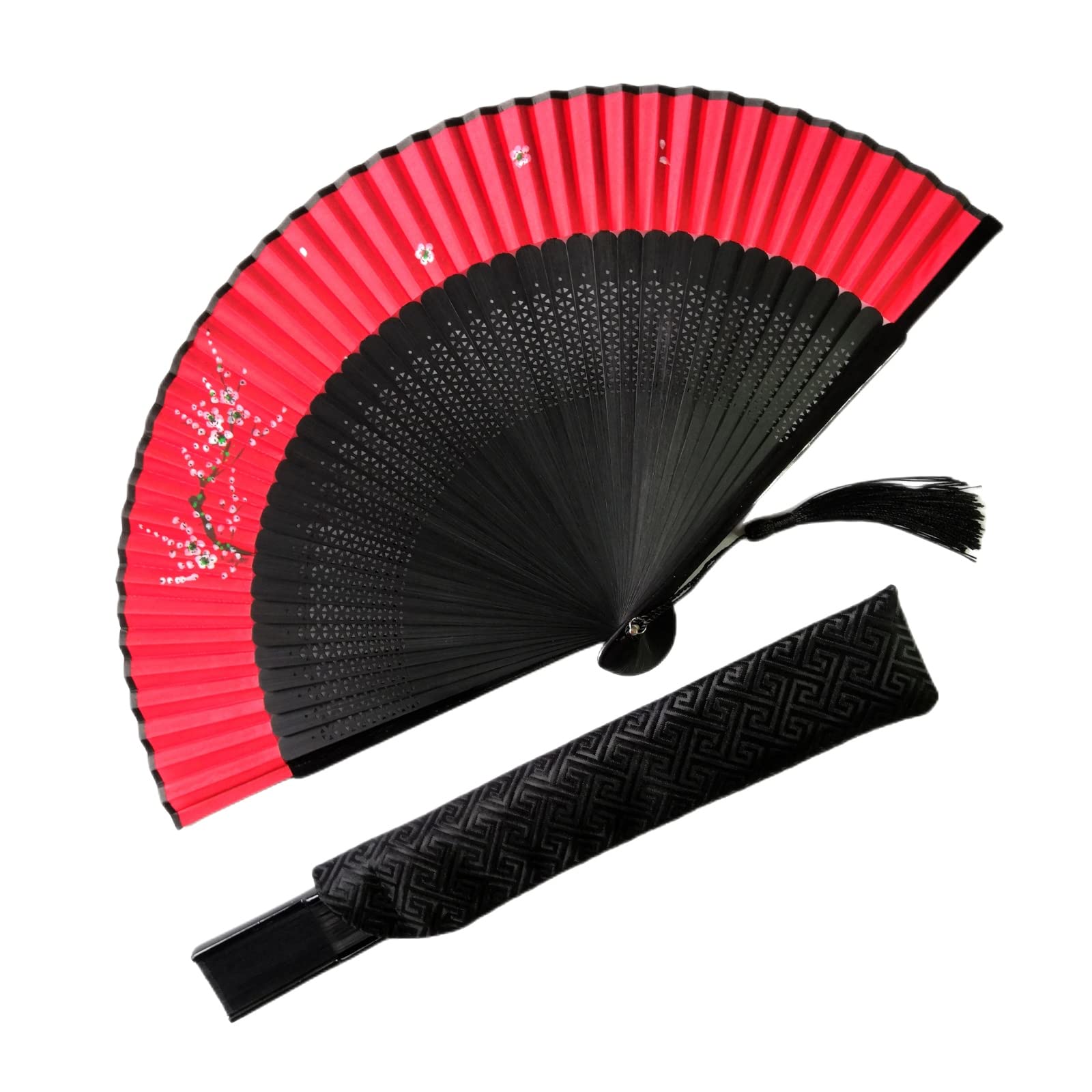 Amazon.com: Japanese Chinese Fan Folding Fan with Bamboo for Women,Hand ...