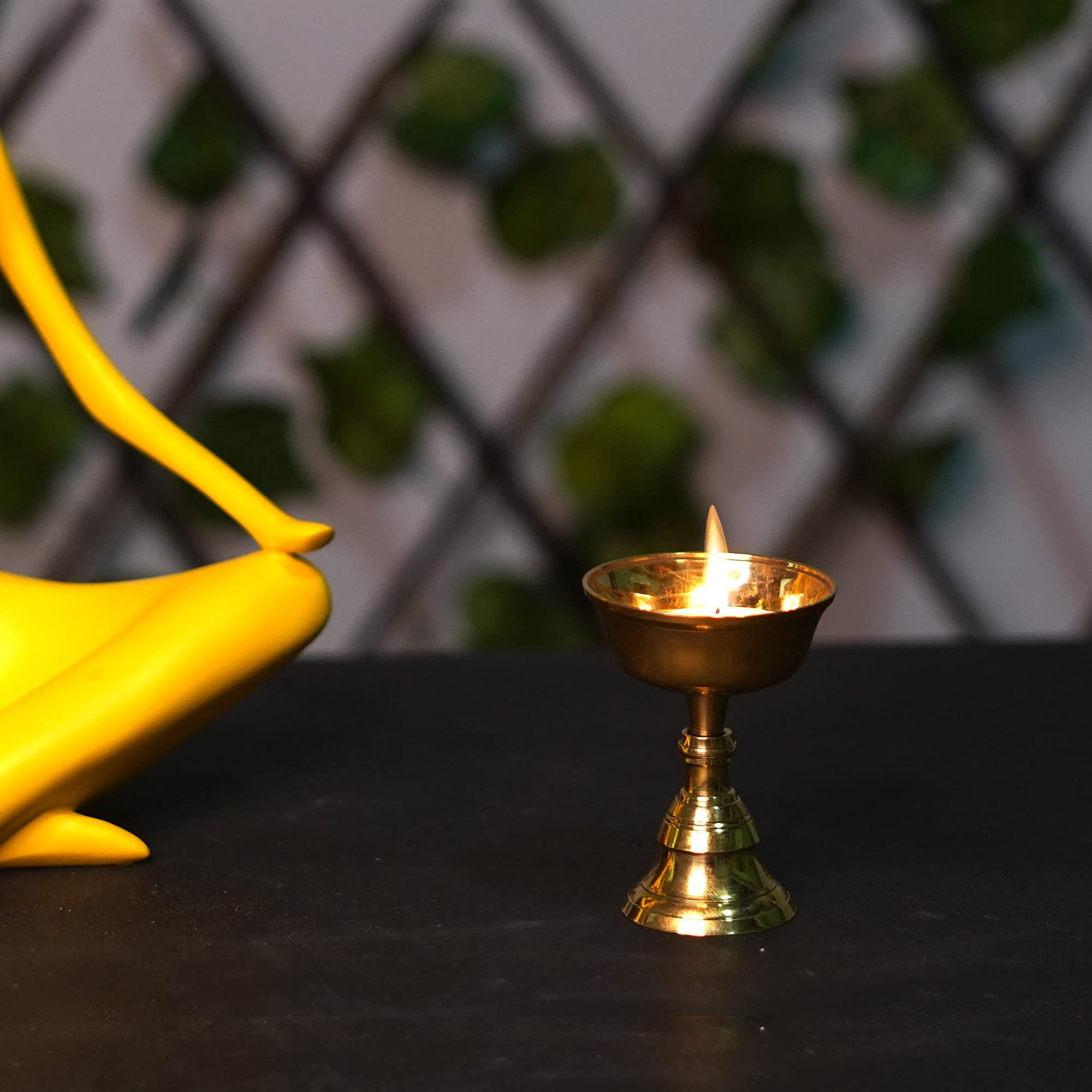 Buy Shubhkart Pyali Stand / Akhand Jyot Brass Diya/Puja Deepak/deep ...