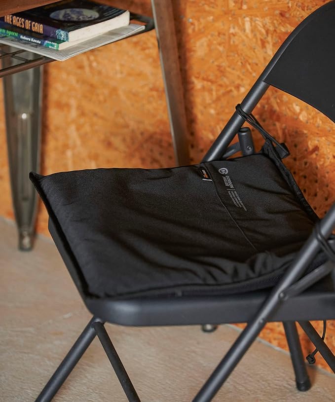 Amazon | GORDON MILLER コーデュラ ジェルシートクッション 撥水加工 ブラック 幅46cm×奥行42cm×高さ3.6cm ...