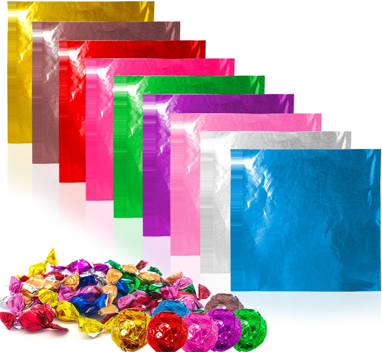 Amazon.com: Candy Wrappers Chocolate Wrappers,900 Pieces Chocolate ...