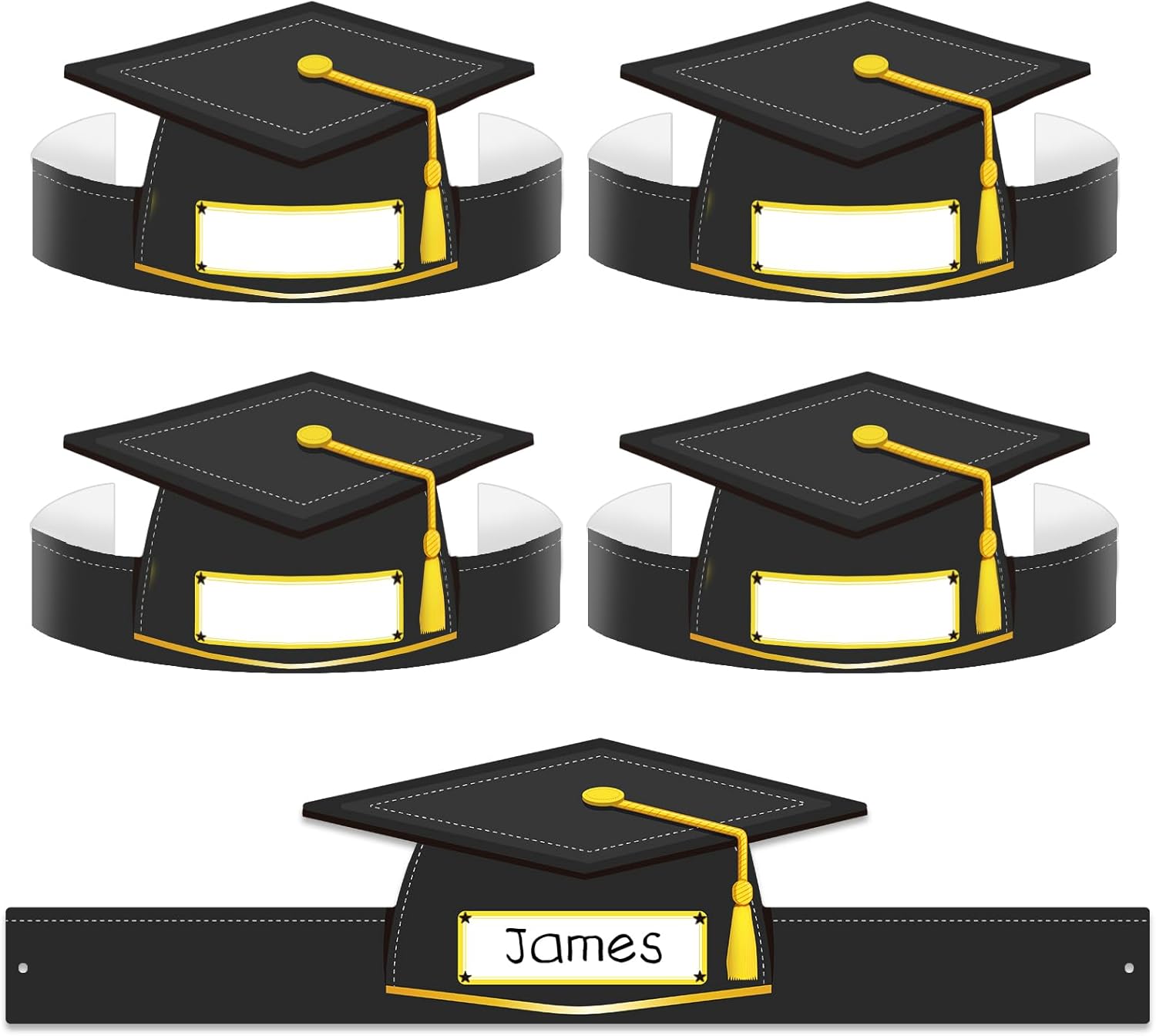 Amazon.com: WhatSign 24Pcs Preschool Graduation Paper Cap Graduation ...
