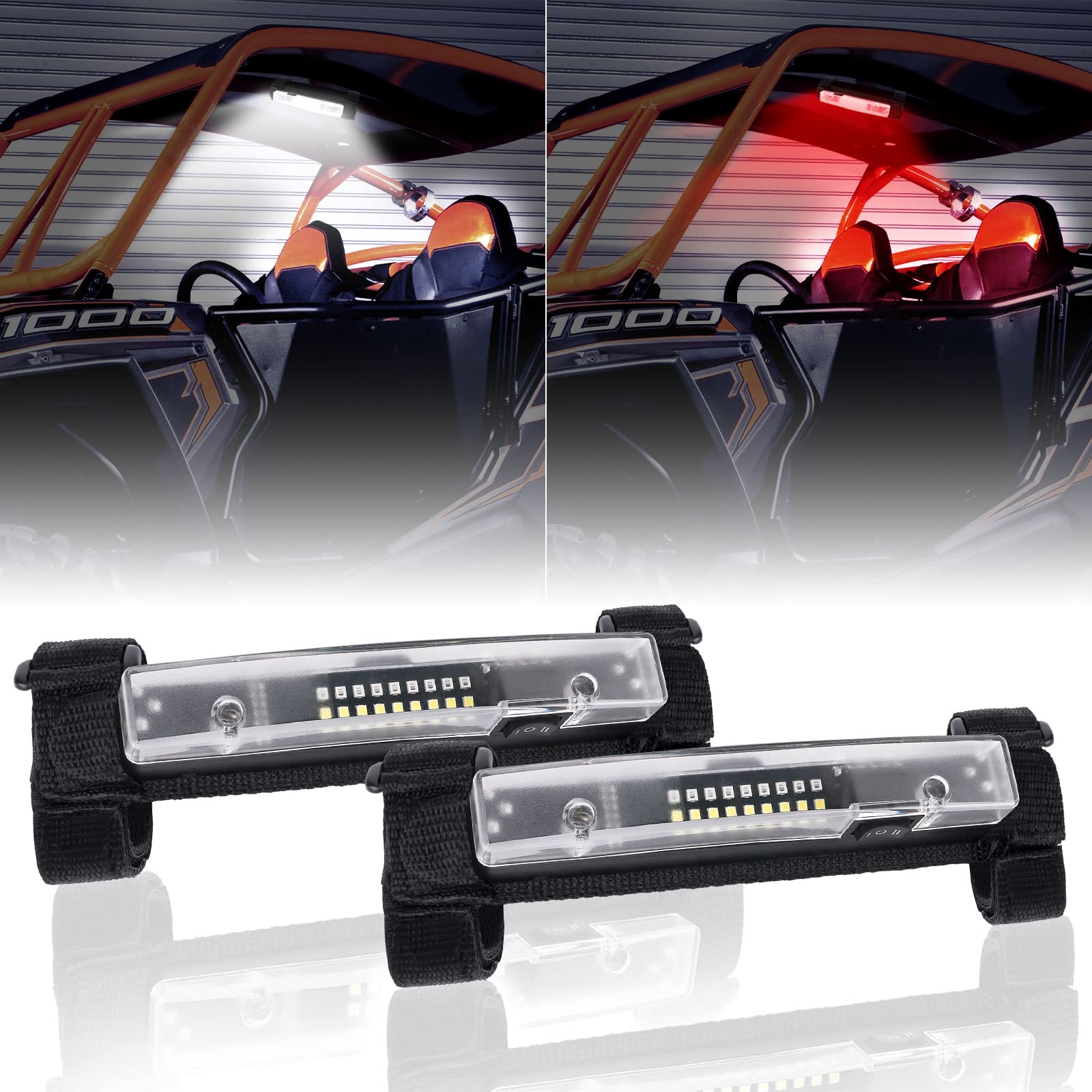 Amazon.com: ANGU-OFFROAD 2PCS UTV Interior Light LED Dome Light ...