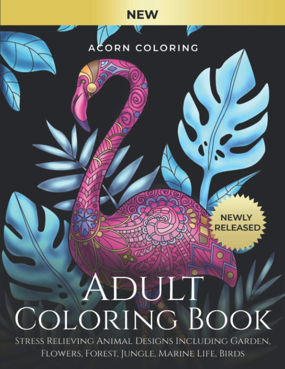 Snapklik.com : Adult Coloring Book: Stress Relieving Animal Designs ...