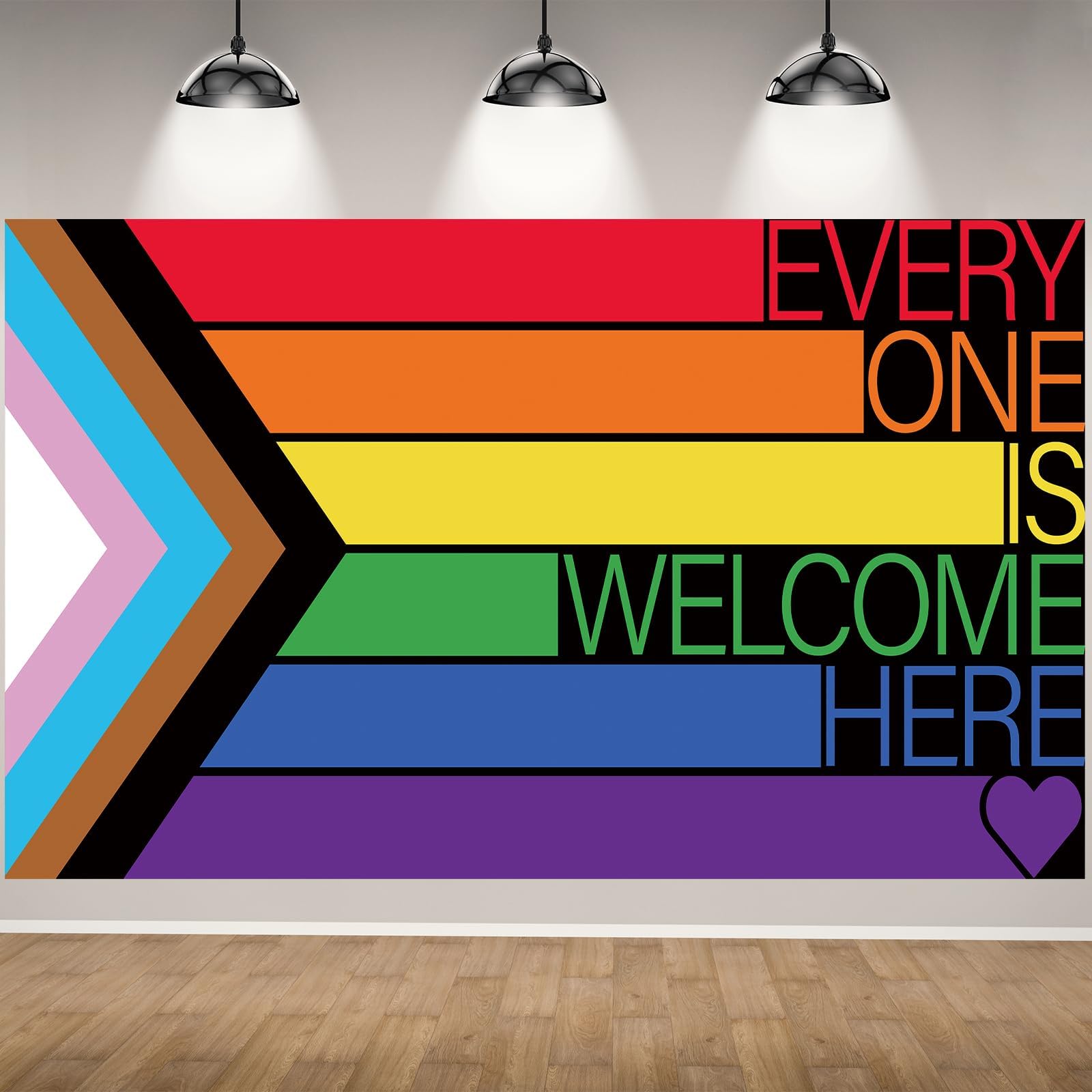 Amazon.com : Progress Pride Flag Backdrop for Photography Every One Is ...