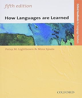 Amazon.com: How Languages are Learned 5th Edition (Oxford Handbooks for ...
