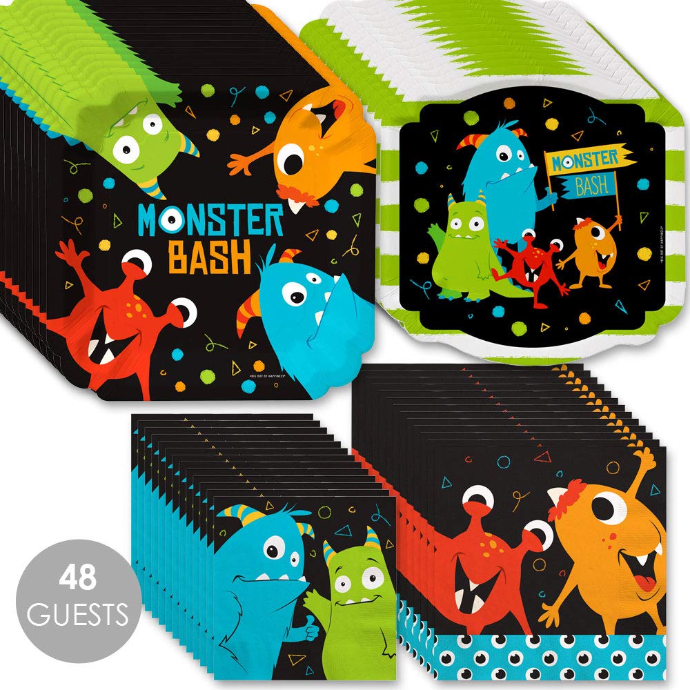 Big Dot Of Happiness Monster Bash Little Monster Birthday Party ...