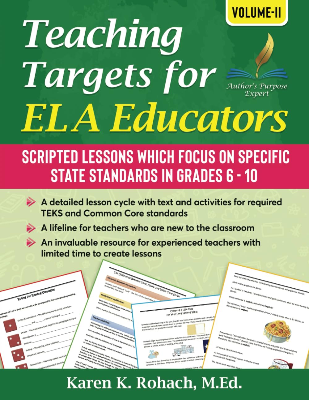 Amazon.com: Teaching Targets for ELA Educators, Volume 2 (English ...