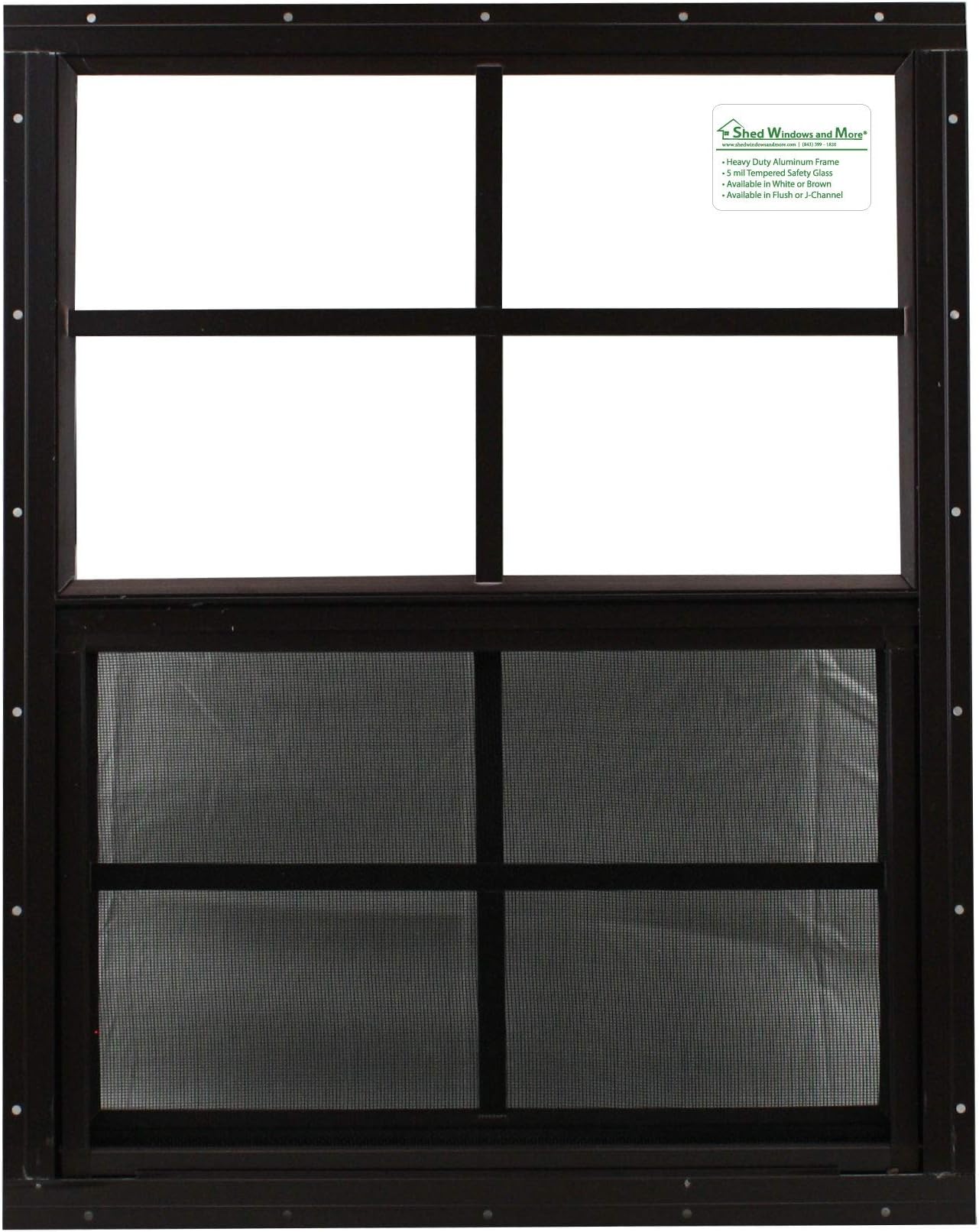 18x27 Aluminum Double Glazed Windows for Sheds and Barns (2-Pack ...