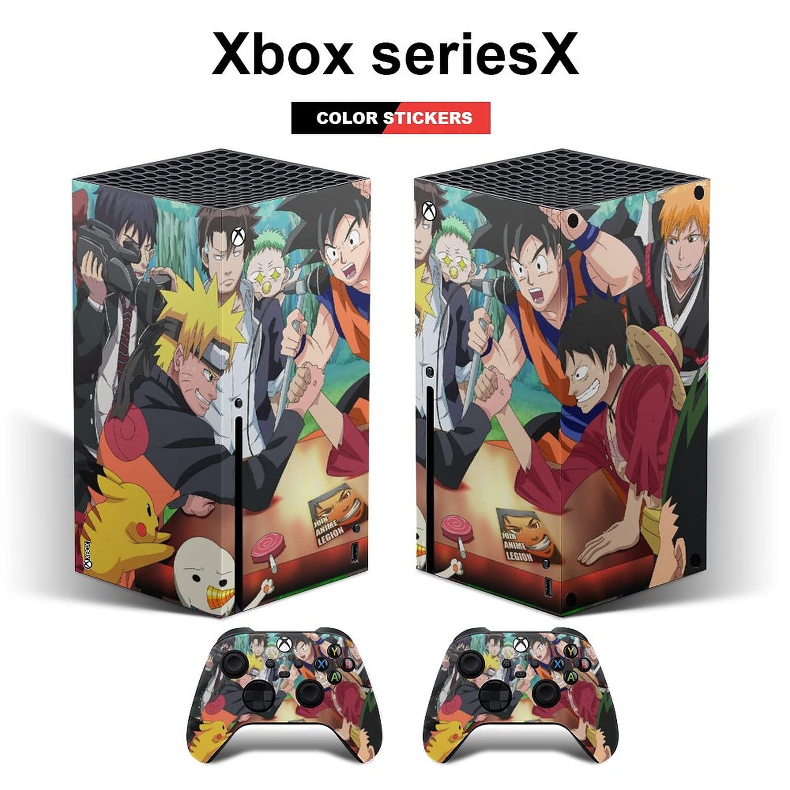 Buy Xbox series X console and controller skins Naruto, One Piece, Fairy ...
