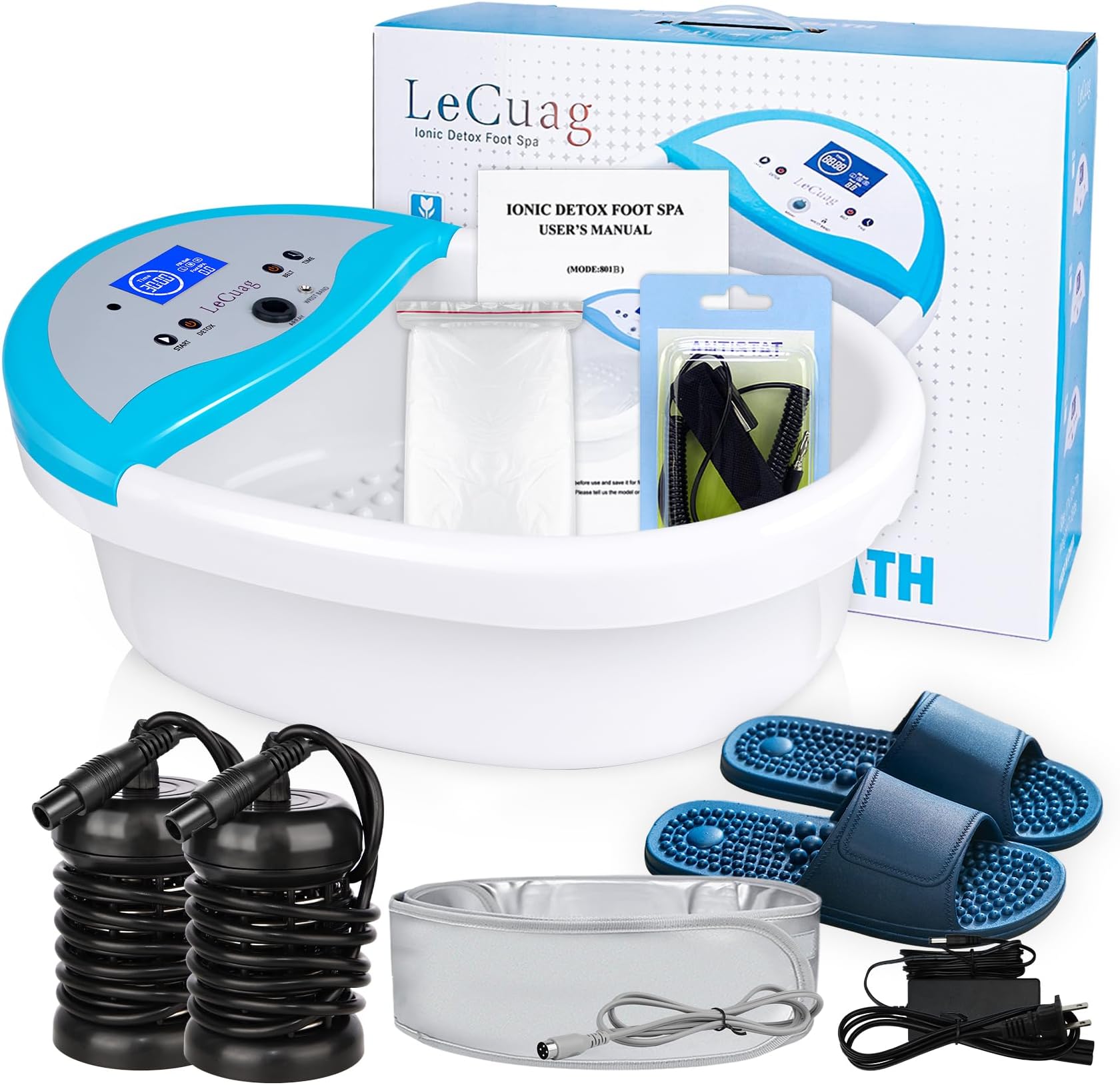 Amazon.com: LeCuag Ionic Foot Bath Detox Machine, Ion Foot Spa Machine ...