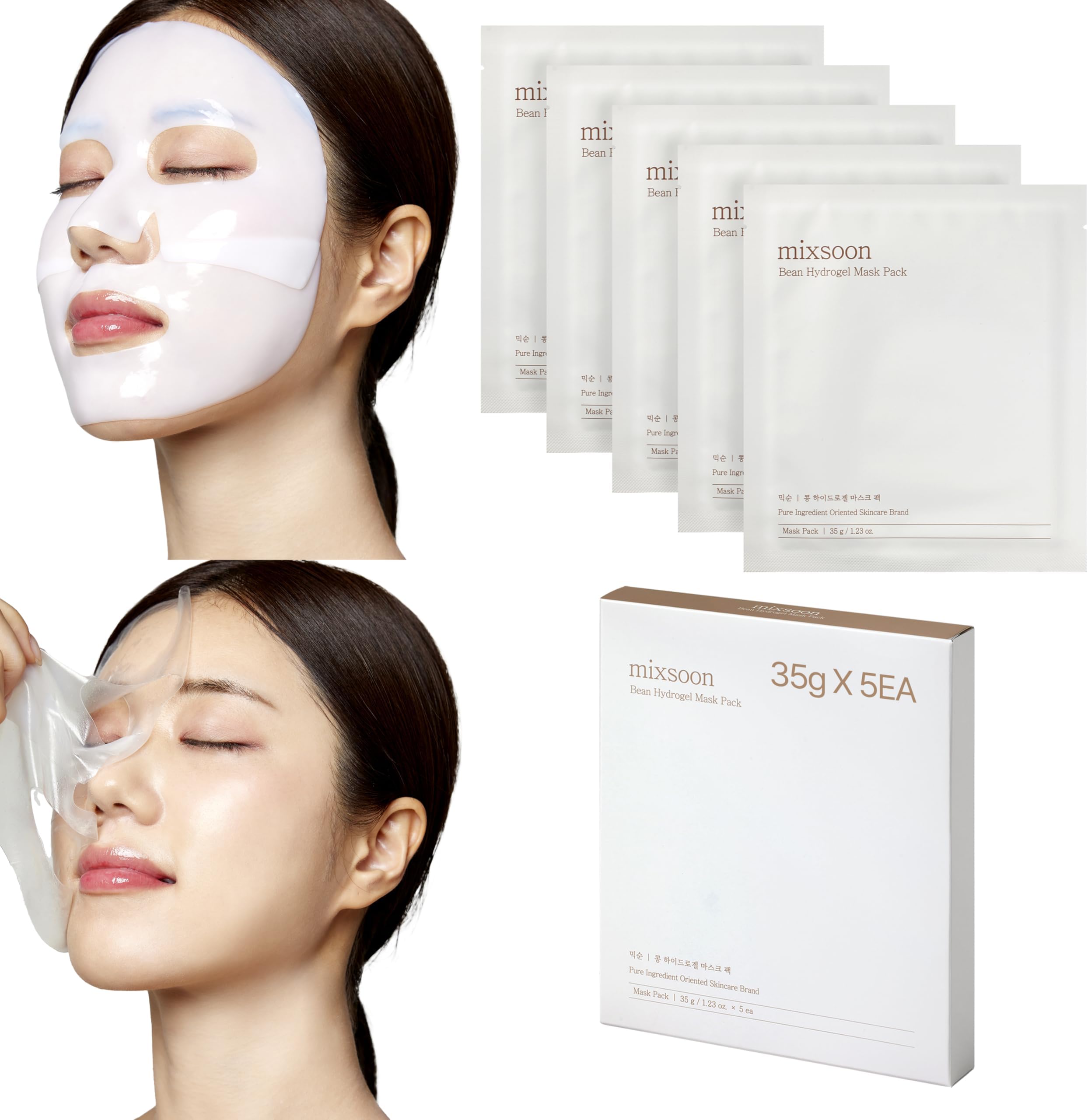 Amazon.com : mixsoon Hydrogel Collagen Mask (35gX5ea) Plant-Based ...