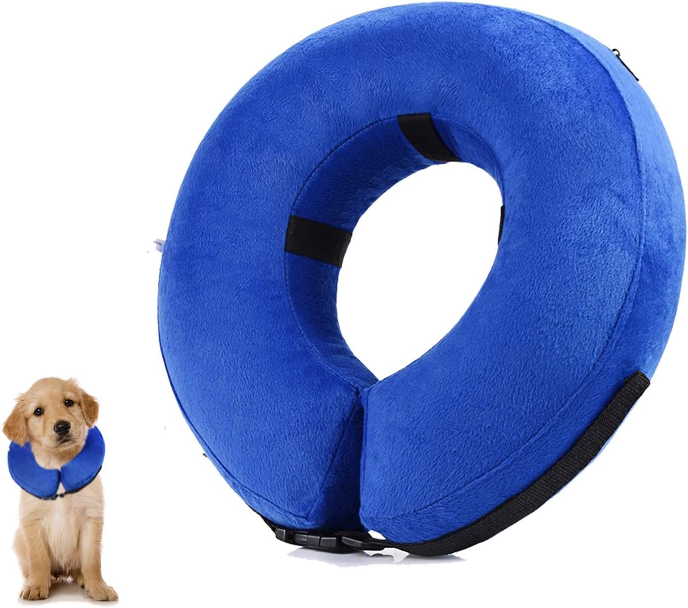 Dog Inflatable Recovery Collar,Adjustable Elizabethan Collar for Pets ...