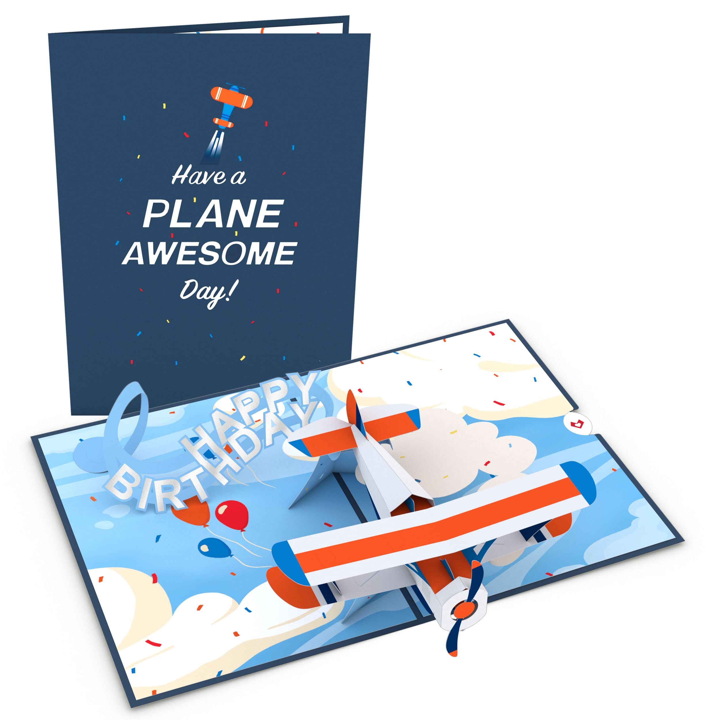 Snapklik.com : Lovepop Birthday Plane - Birthday Card Handcrafted 3D ...