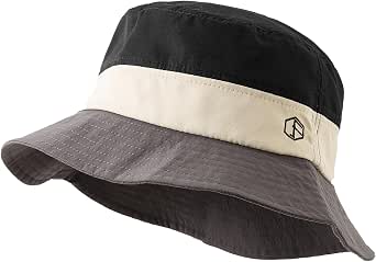 Amazon.com: Fashionable Colorblock Bucket Hats, Unisex Summer Sun Beach ...