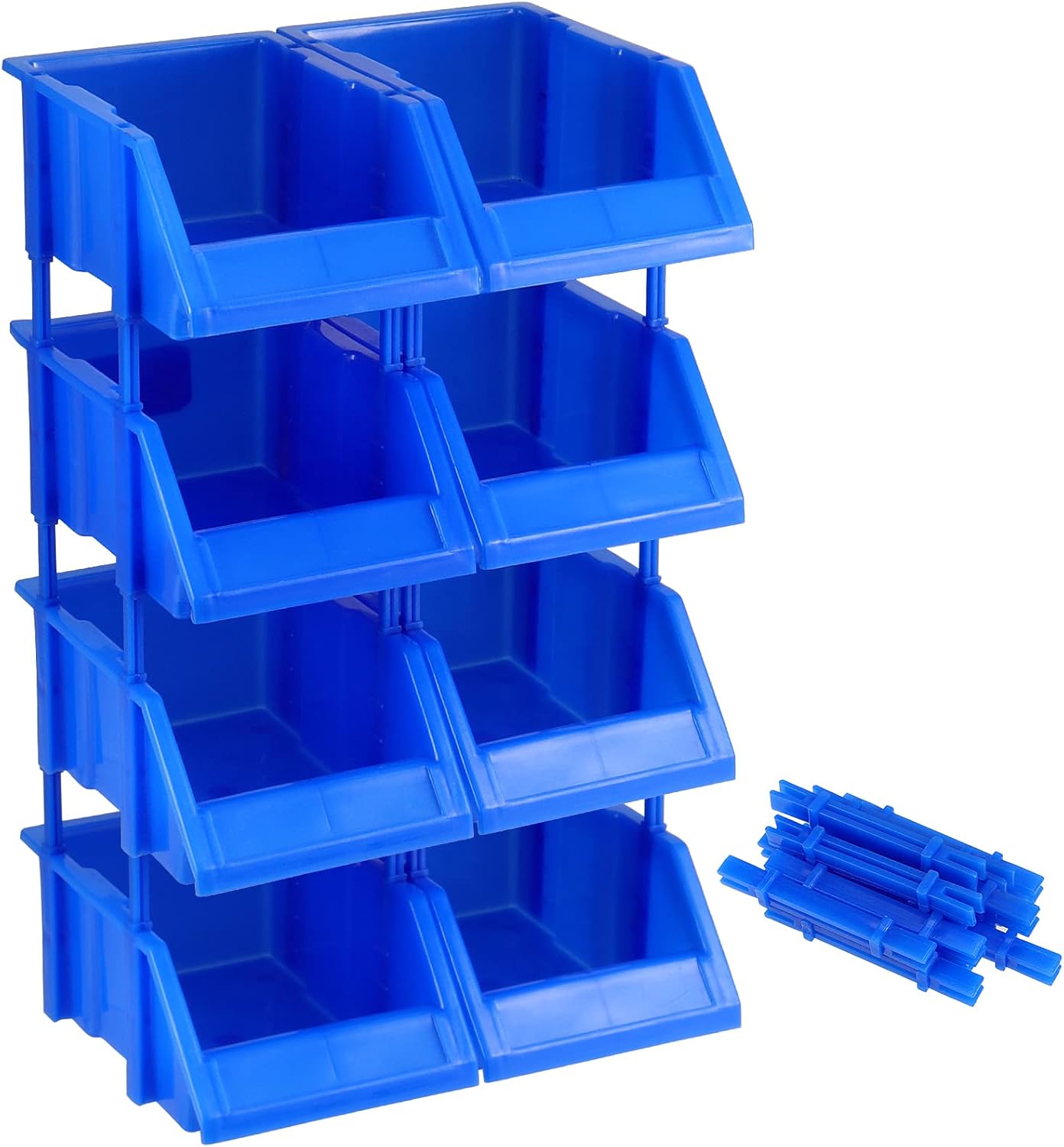 Amazon.com: 8 Pack 7 x 4.7 x 3.1 Inch Plastic Storage Bins Hanging ...