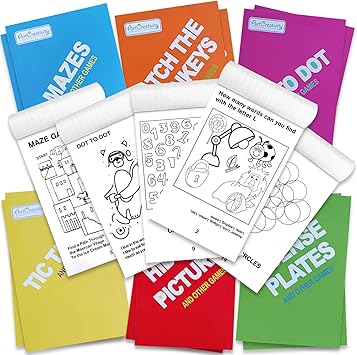 Amazon.com: ArtCreativity 12 Pcs Mini Activity Books for Kids Ages 3-5 ...