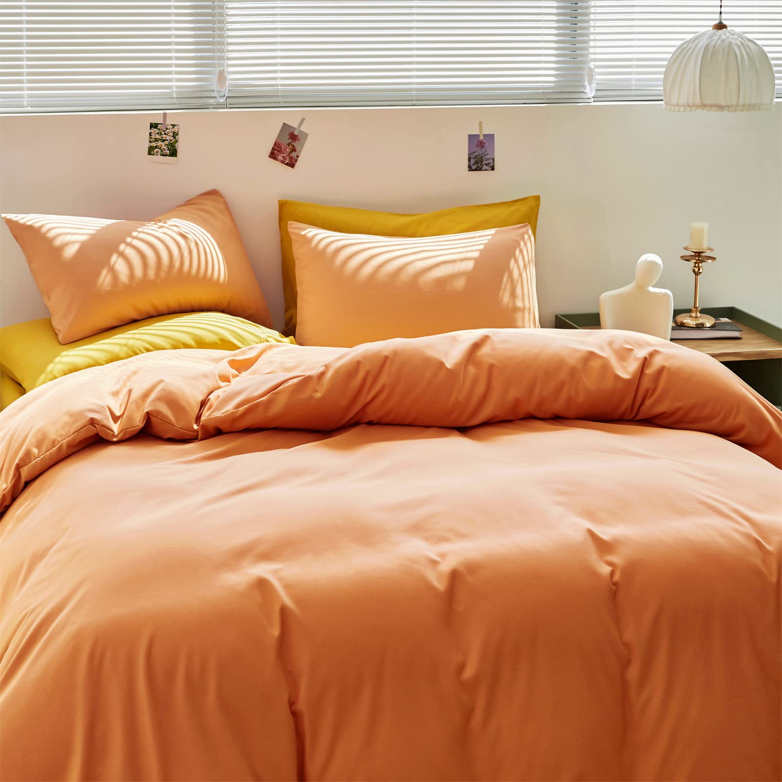 Light Peach Colored Bedding Double Rabbit Meadow Duvet Cover Set In