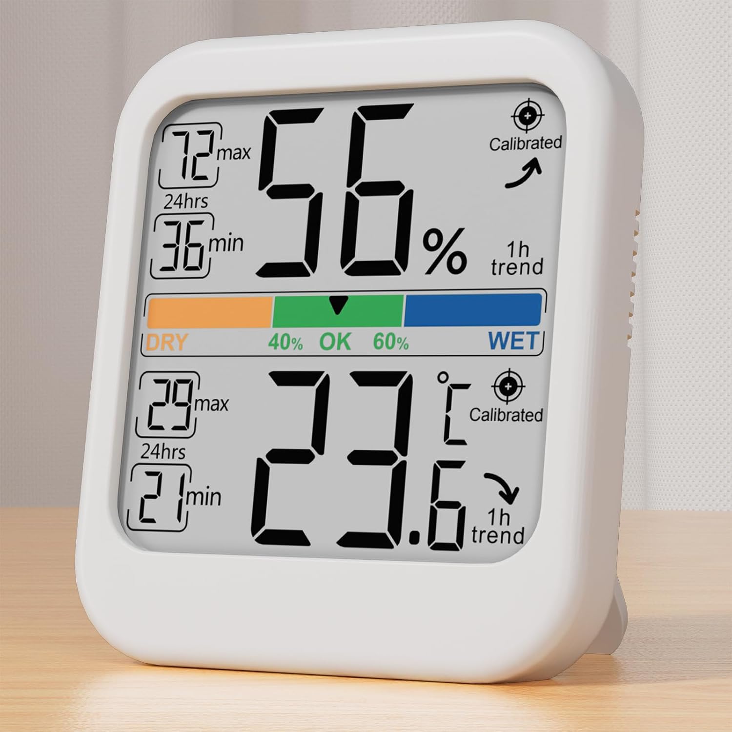 Amazon.com: Digital Hygrometer Indoor Thermometer, [Fast Refresh ...