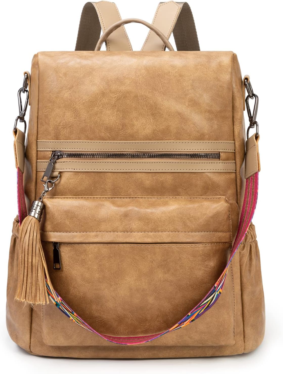 Amazon.com: PINCNEL Backpack Purse for Women – Fashion Womens PU ...