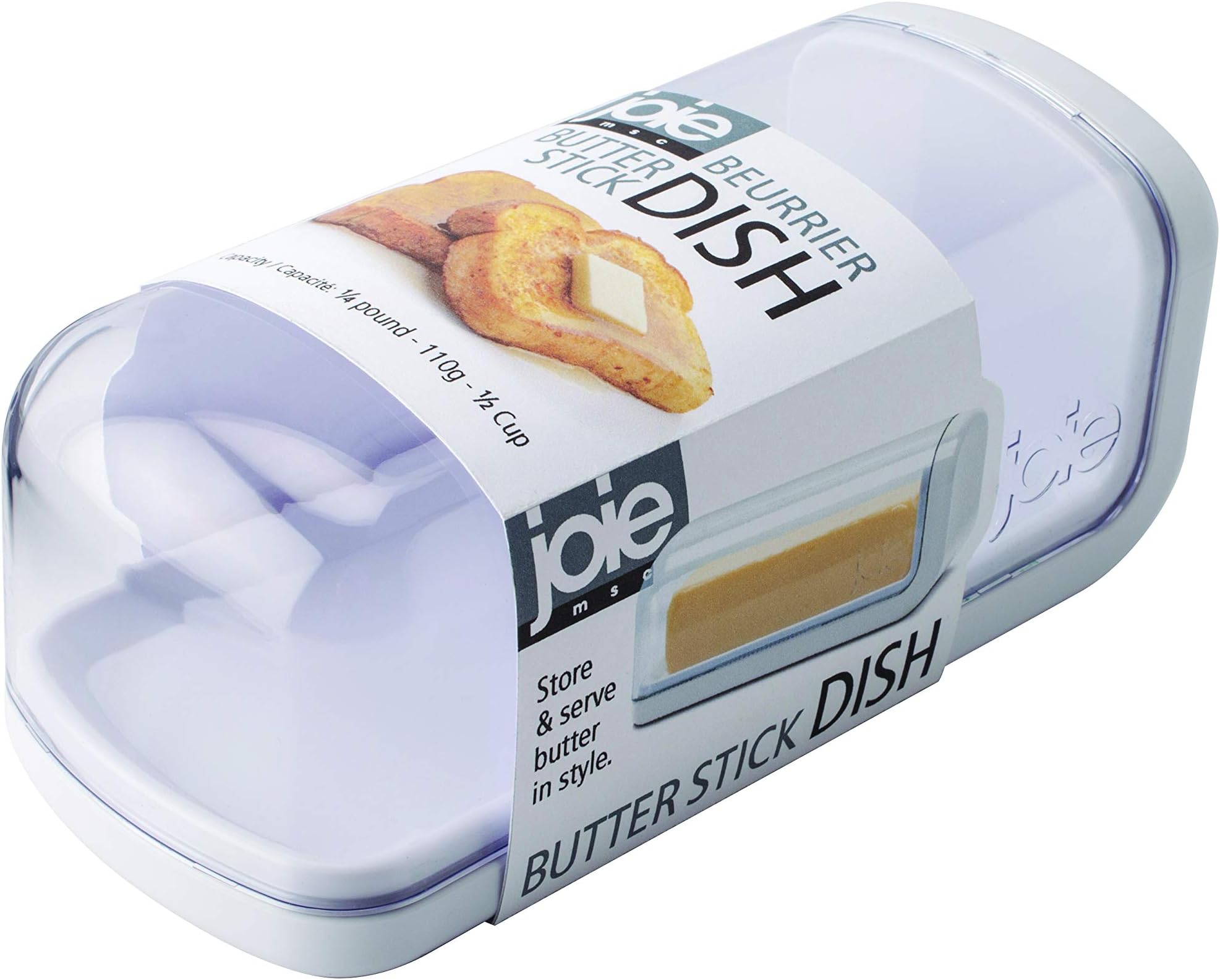 Amazon.com | Joie Butter Dish with Clear Lid, Securely Holds One Stick ...