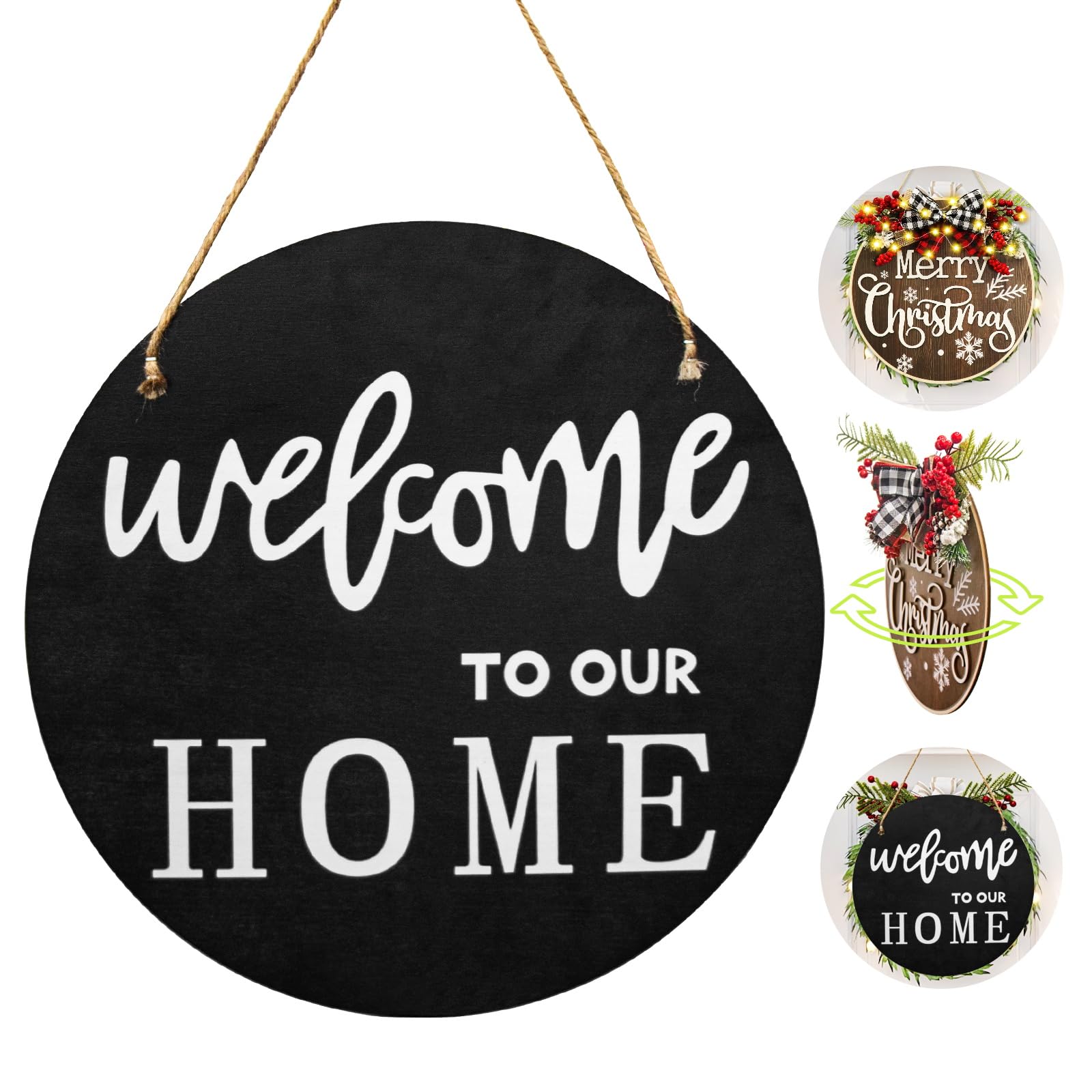 Amazon.com : Welcome Door Sign, Welcome Sign for Front Door Decoration ...