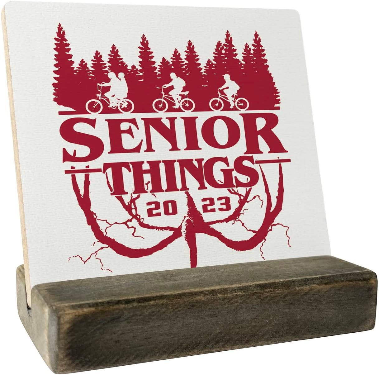 Amazon.com: Graduation Stranger Things Theme Wood Plaque, Senior 2023 ...