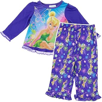 Amazon.com: Tinker Bell Purple Toddler Pajamas for Girls 2t: Pajama ...