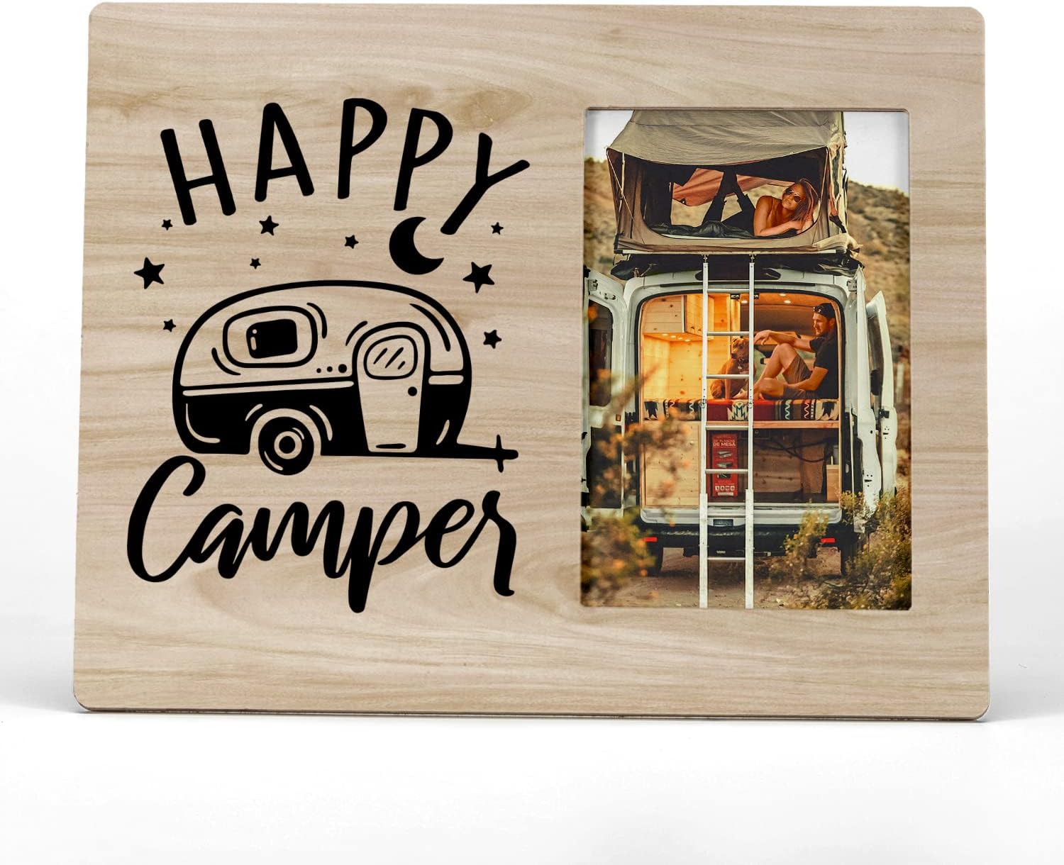 Amazon.com - FONDCANYON Happy Camper Picture Photo Frame,Farmhouse ...